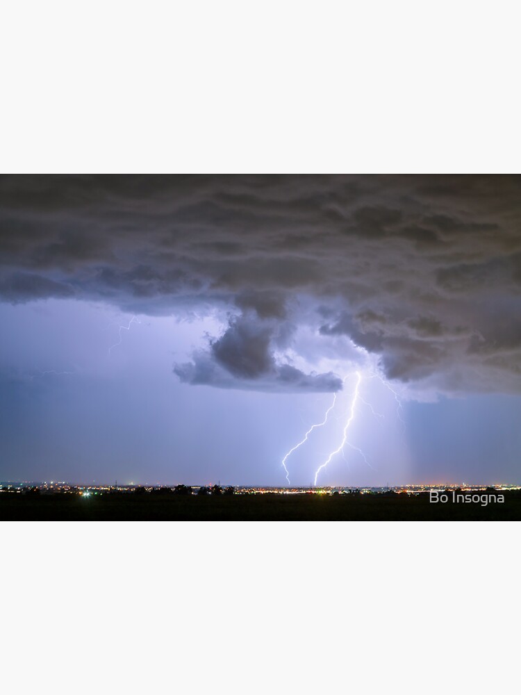 "Rain Wall and Double Lightning Striking" Sticker for Sale by mrbo ...