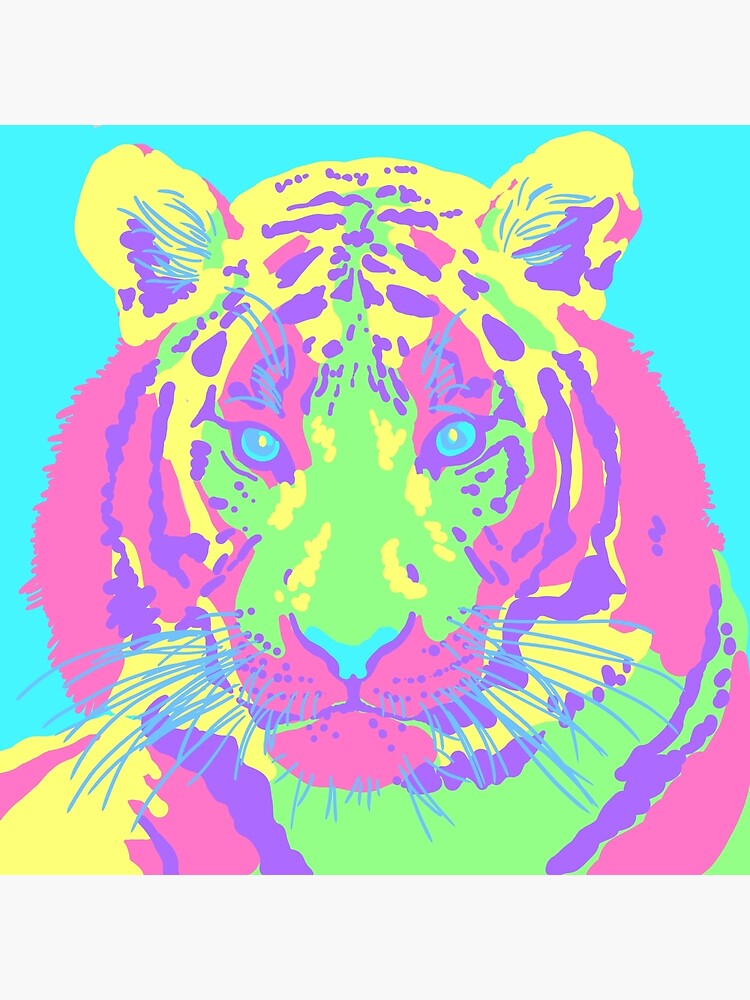 "Bright Tiger!" Poster for Sale by KelseyLovelle | Redbubble