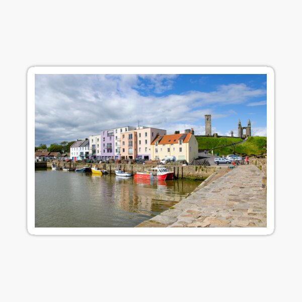 "St Andrews Harbour" Sticker for Sale by GG-ART | Redbubble