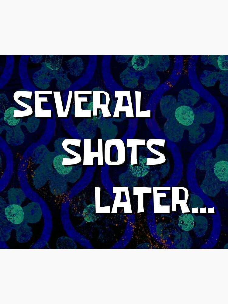 "Several shots later" Sticker for Sale by bingmemeton | Redbubble
