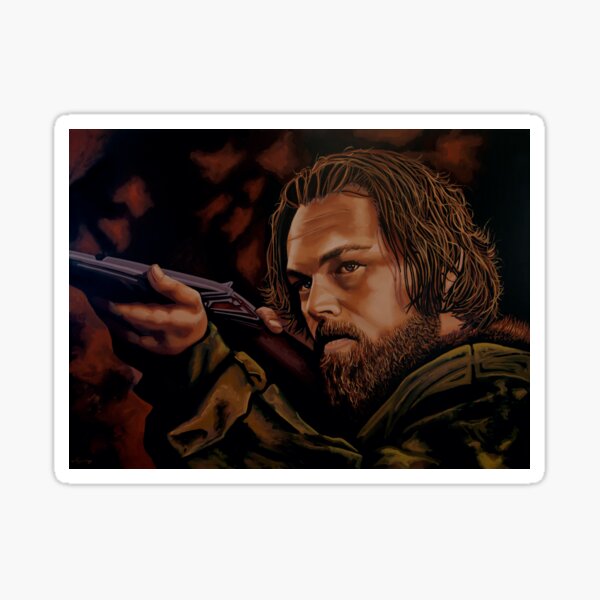 "Leonardo DiCaprio Painting" Sticker for Sale by PaulMeijering | Redbubble