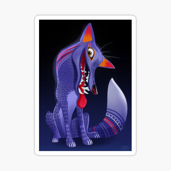 "Cosmic Coyote" Sticker for Sale by Kepyle20 | Redbubble