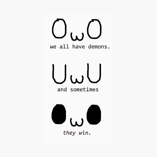 "Demons OwO" Photographic Print by kristikat | Redbubble