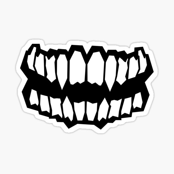 "Fangs" Sticker for Sale by Kiboune | Redbubble