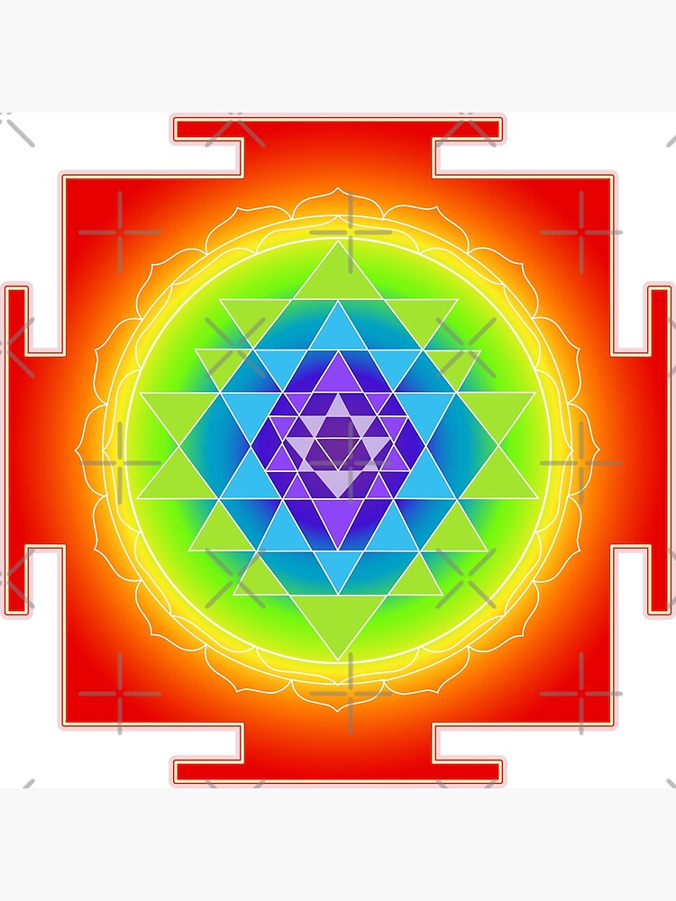 "Sri Yantra Chakras Color" Poster for Sale by PixDezines | Redbubble