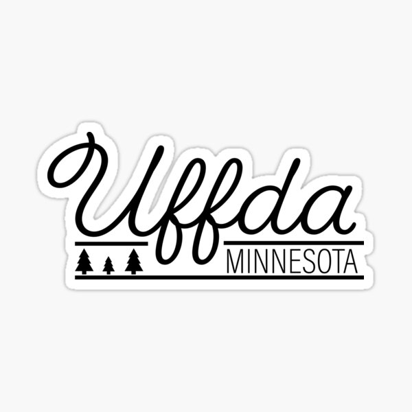 "Uffda" Sticker by LaDexis | Redbubble