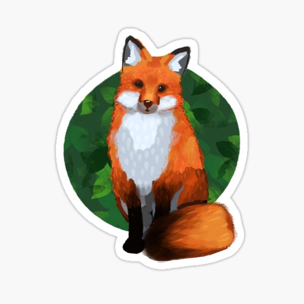 "Little Fox" Sticker for Sale by beth-a-doodle | Redbubble