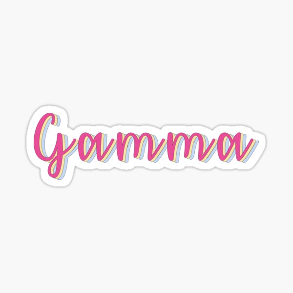 "Gamma" Sticker for Sale by LFariaDesign | Redbubble