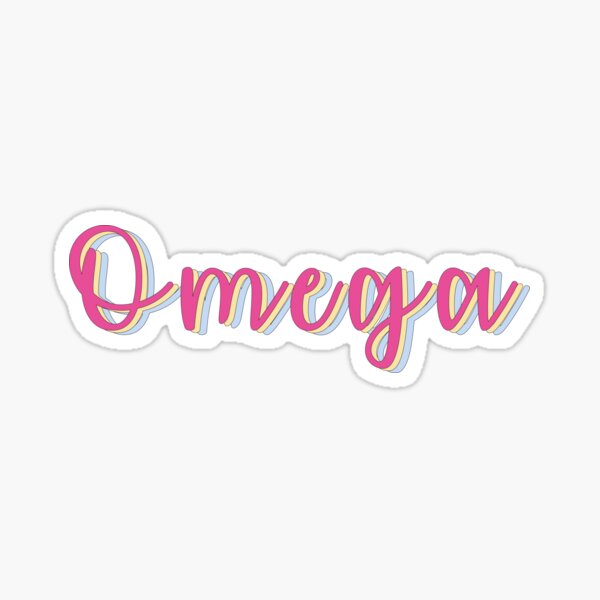 "Omega" Sticker for Sale by LFariaDesign | Redbubble