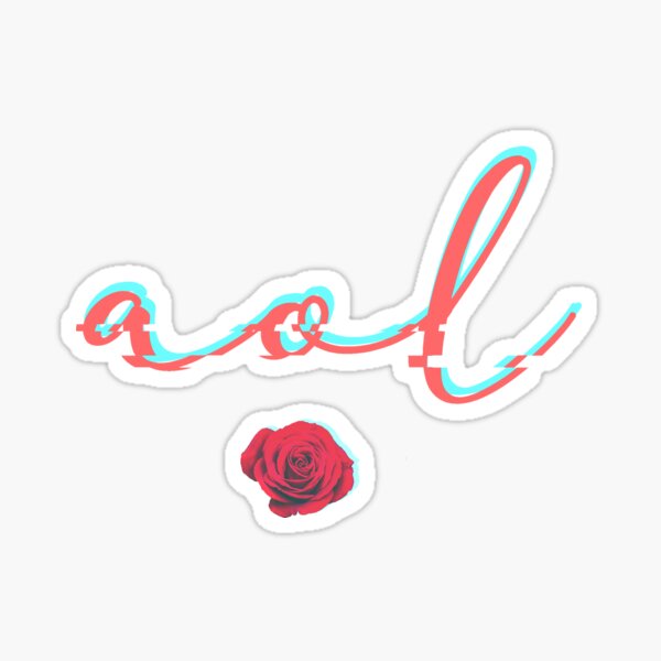 "AOL Signature Rose" Sticker for Sale by LynkGG | Redbubble