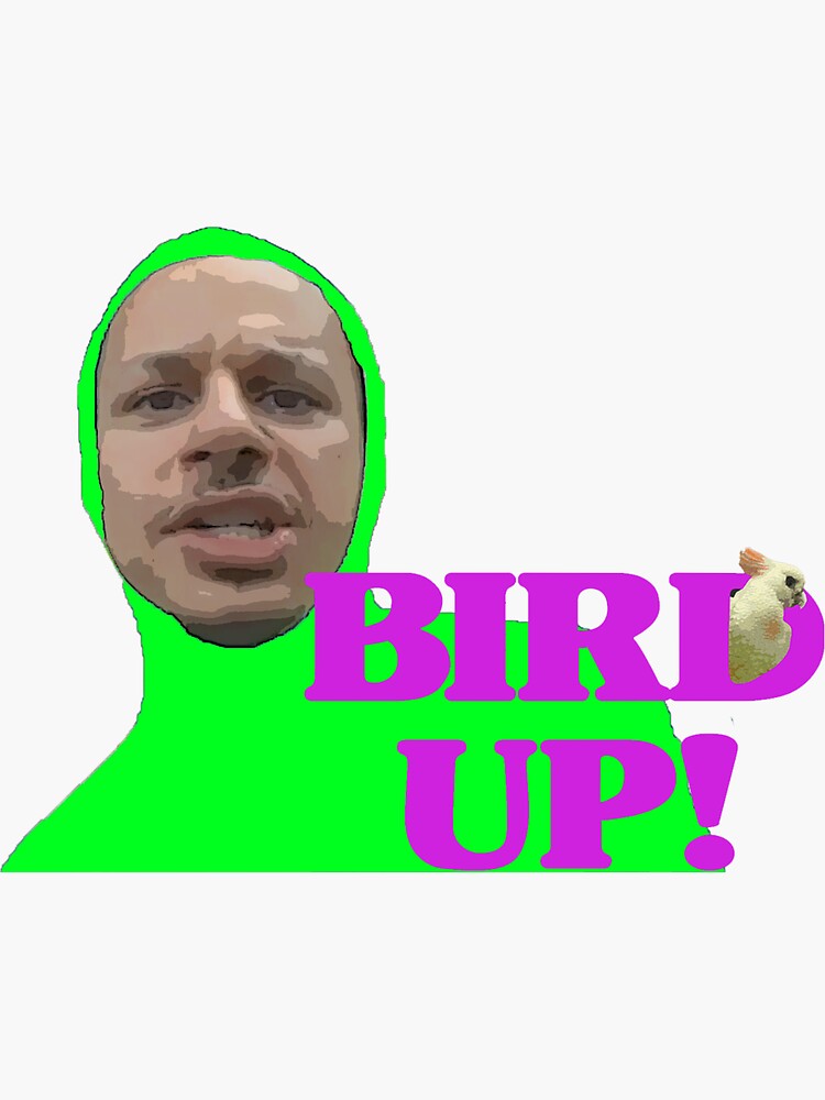 "Bird Up" Sticker for Sale by 14-Dougie-14 | Redbubble