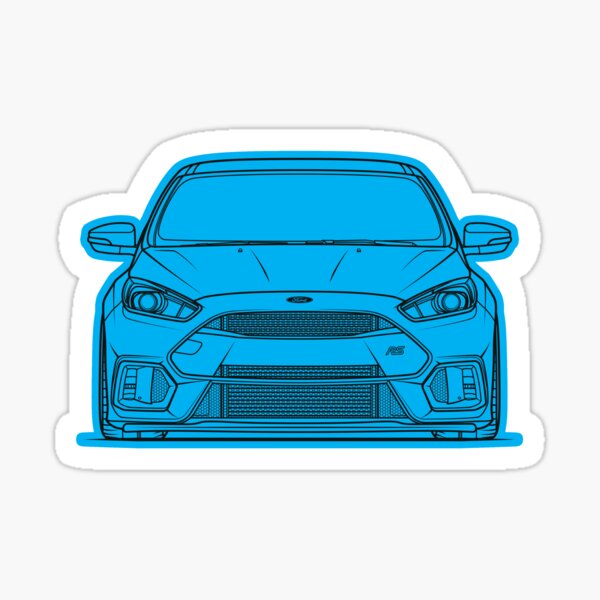 "Ford Focus RS" Sticker for Sale by SogoCristian | Redbubble