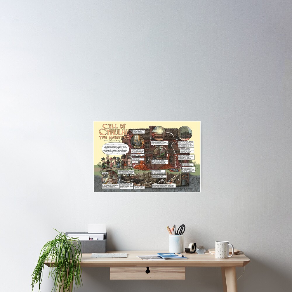 "The Haunting Walkthrough Map by Jason Thompson" Poster for Sale by ...