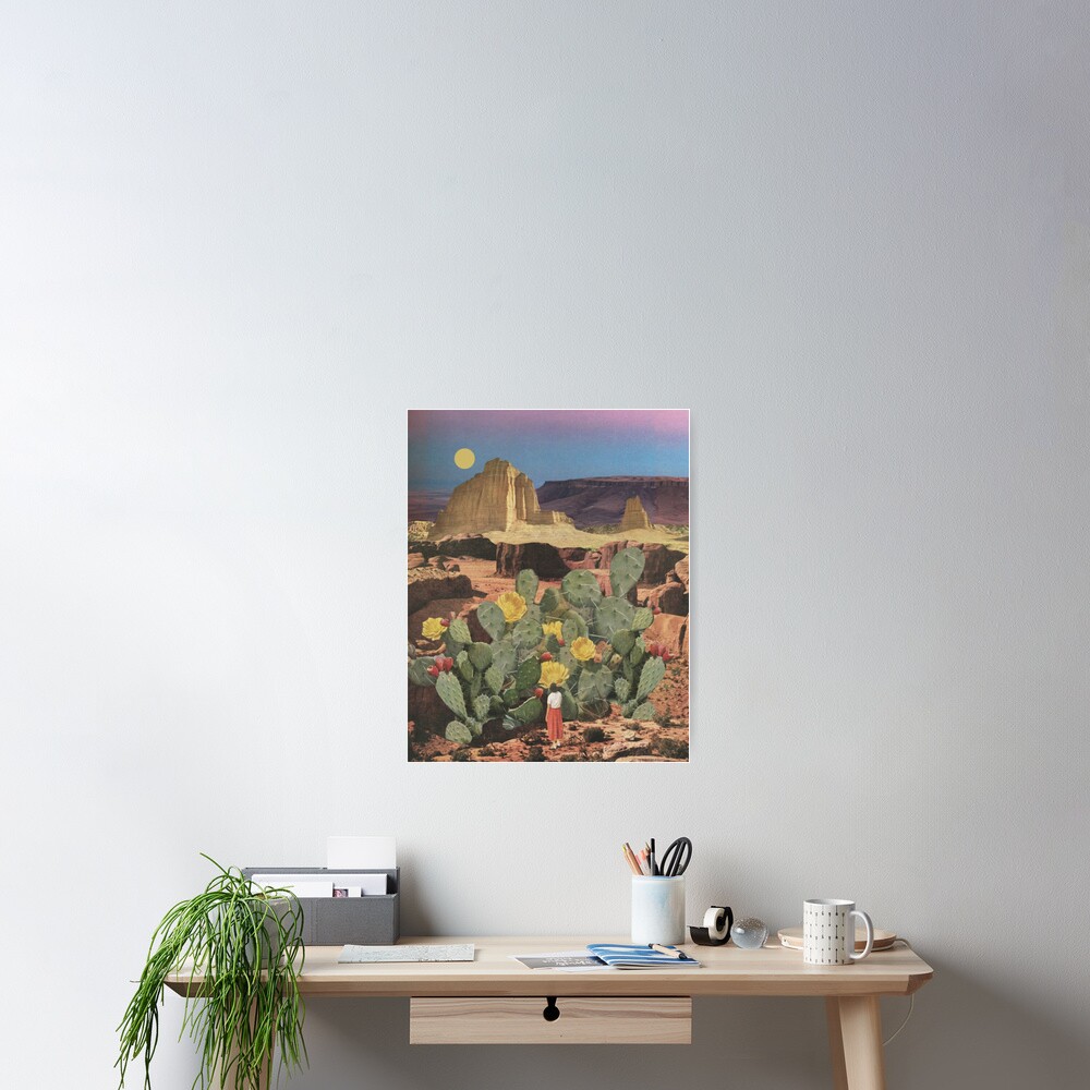 "Cactus Flowers" Poster by leafandpetal | Redbubble