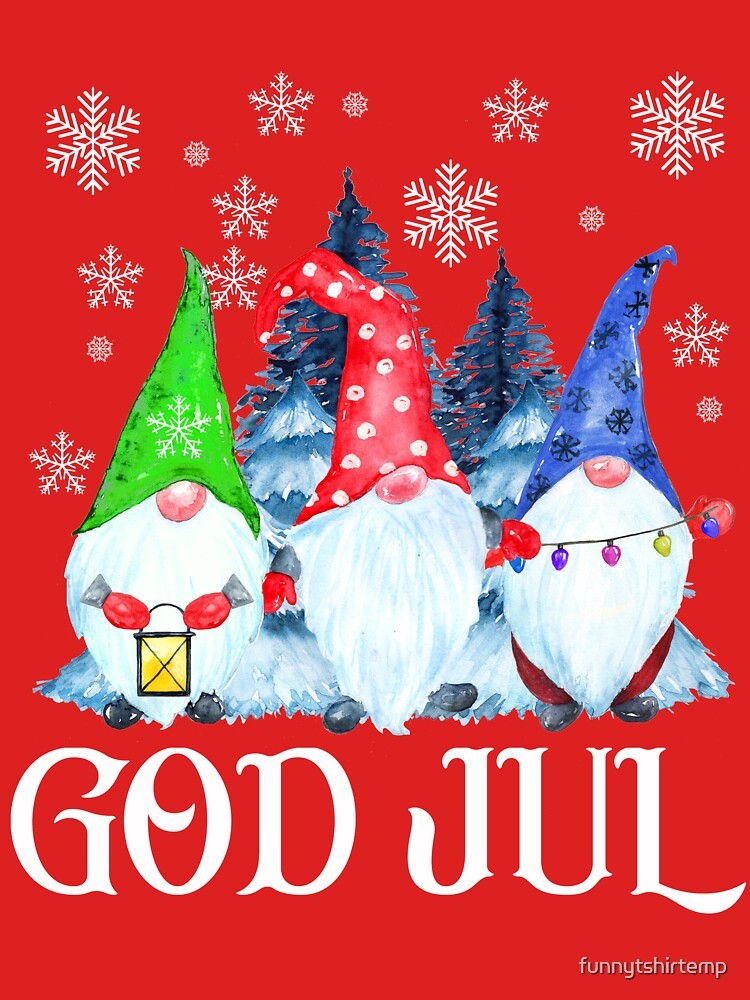 "God Jul Nordic Gnomes Tomte Nisse Scandinavian Swedish norwegian ...