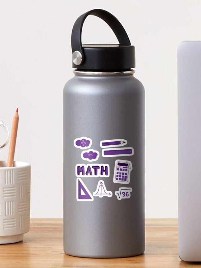 "Purple Math School Subject Sticker Pack" Sticker for Sale by The-Goods ...