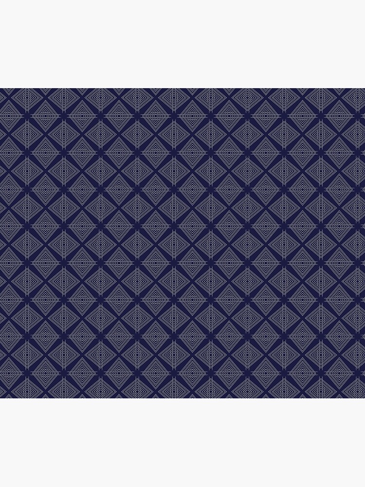 Tela decorativa «Pequeños rombos delicados sobre fondo azul noche» de ...