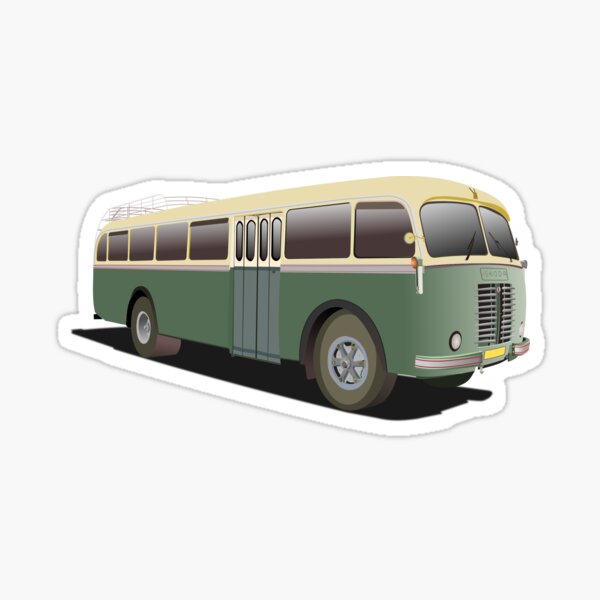 "Historical bus Škoda 706 RO" Sticker by Lorenzo-CZ | Redbubble