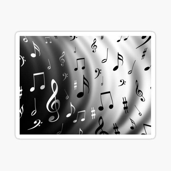 "Music Notes" Sticker by matzys-memes | Redbubble