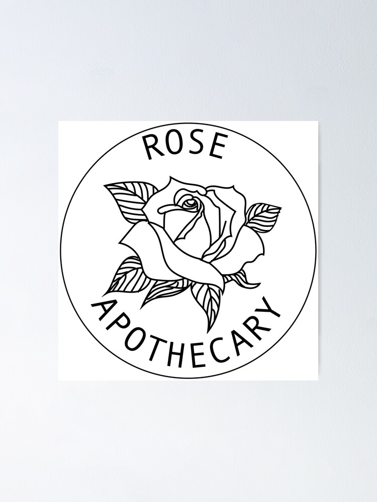"Rose Apothecary - White" Poster for Sale by abbpann | Redbubble