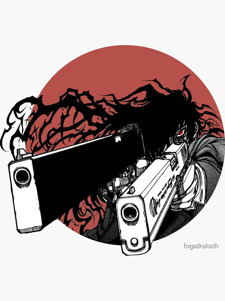"Alucard" Sticker for Sale by fogsdrakath | Redbubble