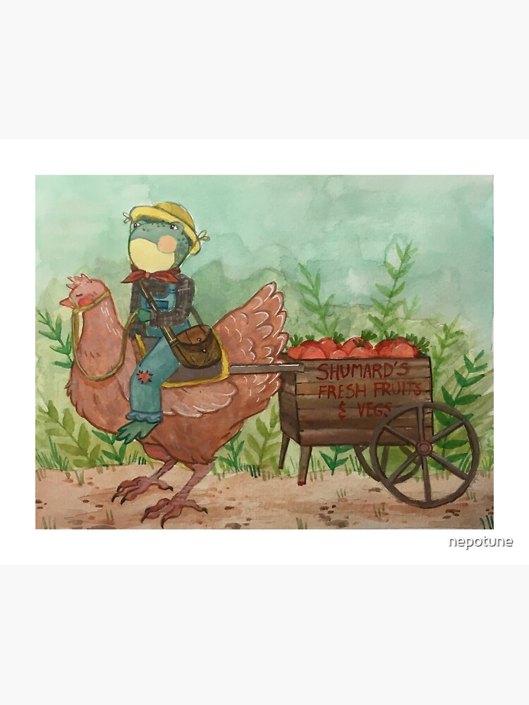 "Frog Farmer " Sticker for Sale by nepotune | Redbubble
