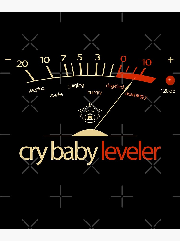 "CRY BABY LEVELER PEAK VU METER" Poster von leroygomez | Redbubble