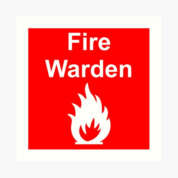 "Fire Warden by Exit Incorporated" Art Print for Sale by Egress Group ...