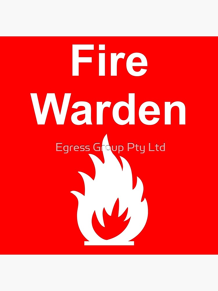 "Fire Warden by Exit Incorporated" Art Print by LeeWilson | Redbubble