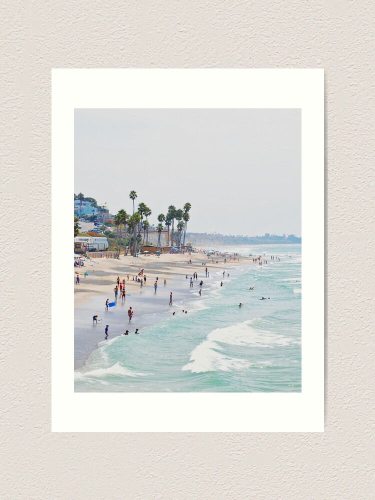 "California beach, Ocean, Coast, Beach art, Water" Art Print for Sale ...
