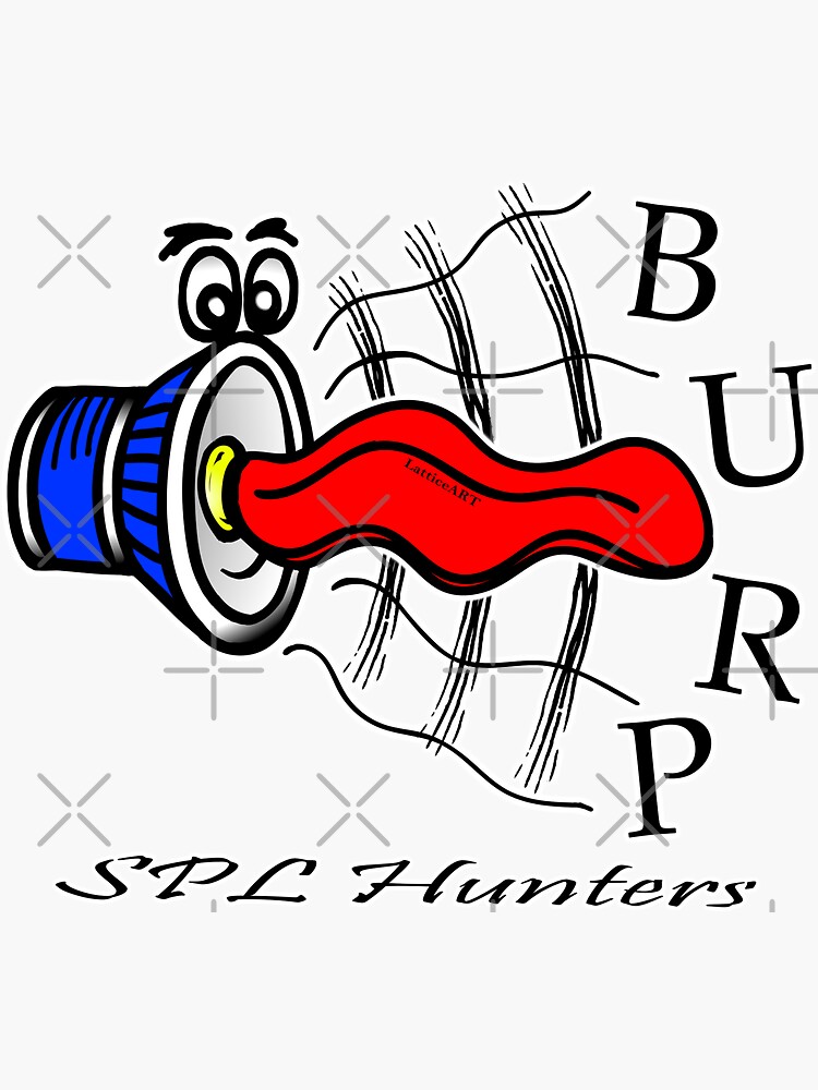 "Burp" Sticker for Sale by LatticeART | Redbubble