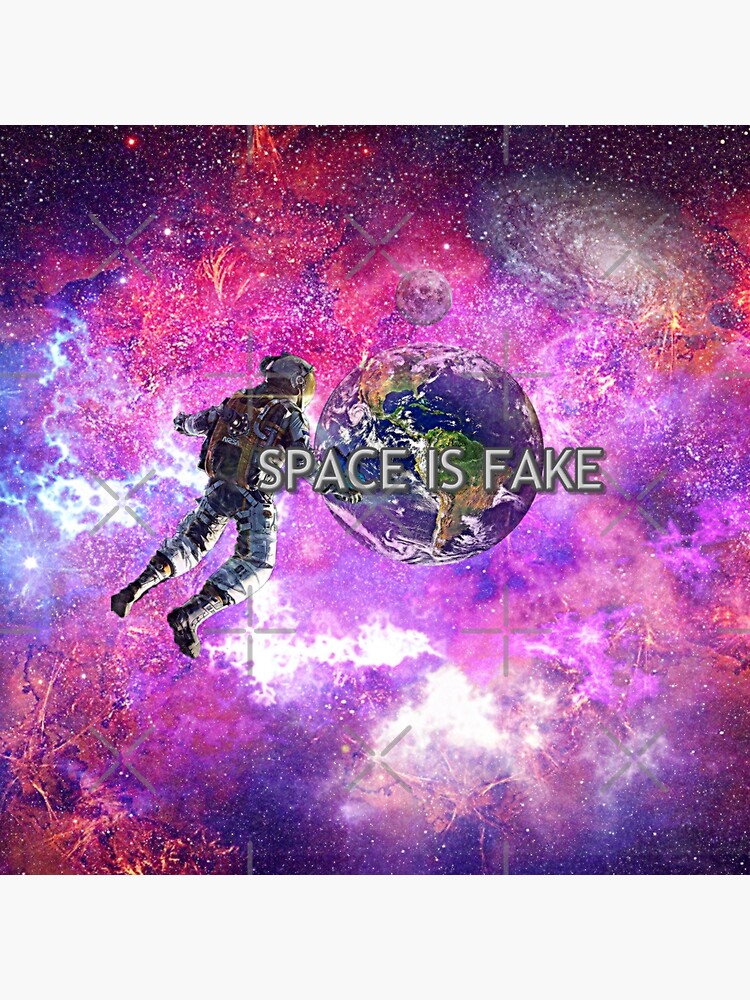 "Space is Fake | NASA Lies | NASA Deception" Poster for Sale by ...