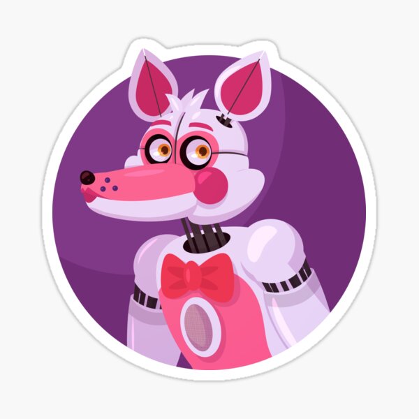 "Funtime Foxy" Sticker for Sale by ClockworkDinos | Redbubble