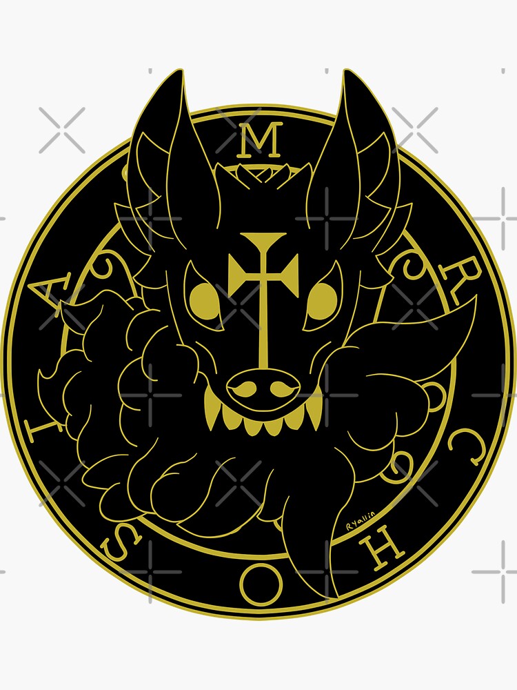 "Marchosias, Marquis of Hell" Sticker for Sale by Ryallin | Redbubble