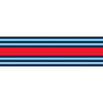 "Martini Racing Stripe" Sticker for Sale by Keyur44 | Redbubble