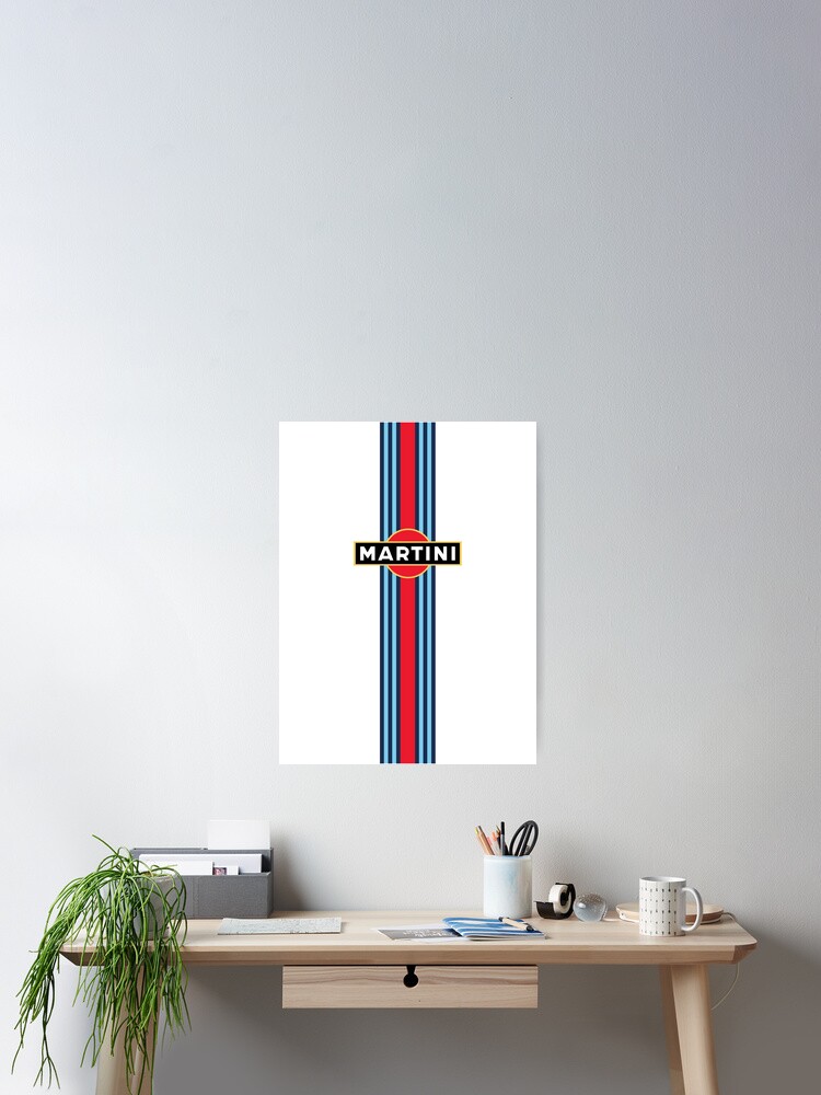 "Martini Racing Stripe" Poster for Sale by Keyur44 | Redbubble