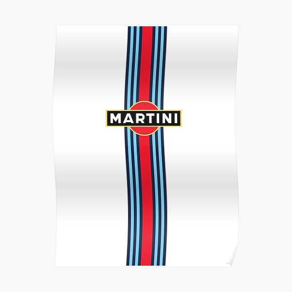 "Martini Racing Stripe" Poster for Sale by Keyur44 | Redbubble