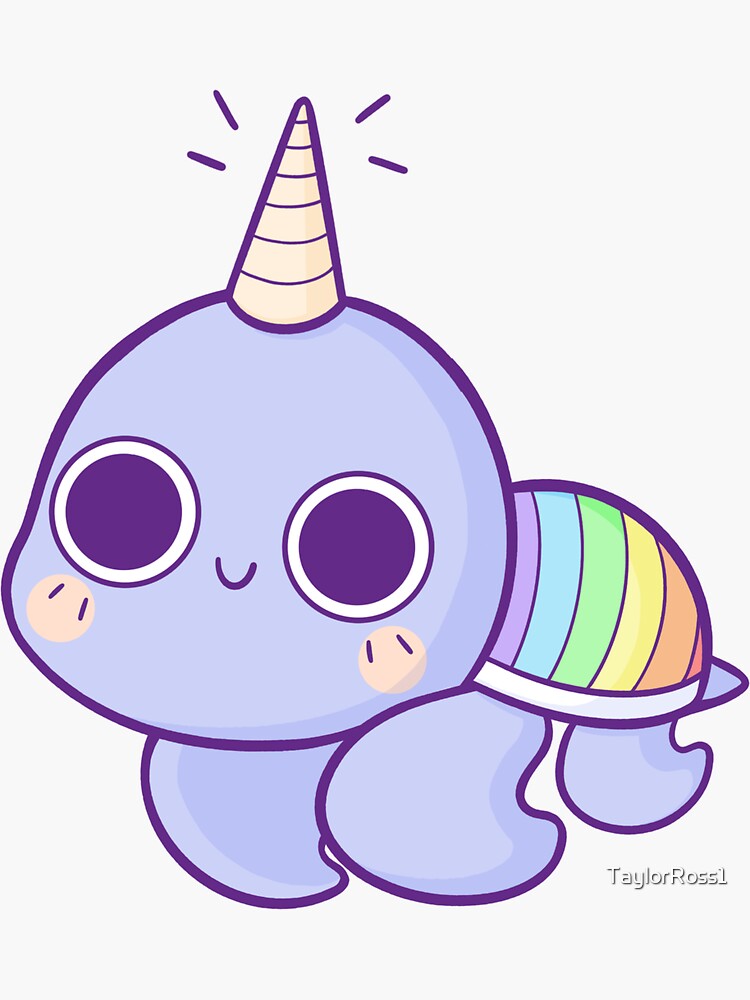 "Rainbow Unicorn Turtle" Sticker for Sale by TaylorRoss1 | Redbubble