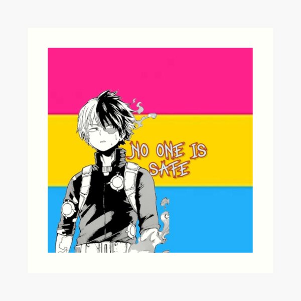 "My Hero Academia Todoroki Pansexual Pride Flag" Art Print for Sale by ...