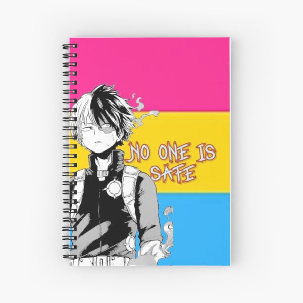"My Hero Academia Todoroki Pansexual Pride Flag" Spiral Notebook by ...