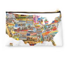 "Postcards Of The United States Vintage Usa All 50 States Map Choose ...