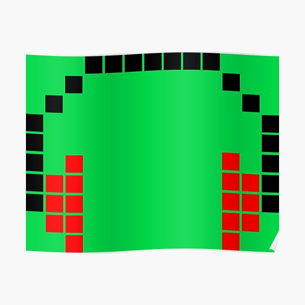 "8 Bit Headphones; Pixel Headphones" Poster by Kreativista | Redbubble