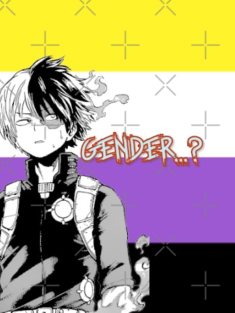 "My Hero Academia Todoroki Non-Binary Pride Flag" T-shirt for Sale by ...