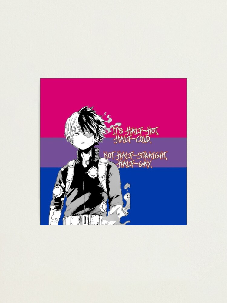 "My Hero Academia Todoroki Bisexual Pride Flag" Photographic Print by ...