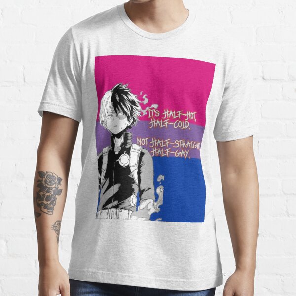 "My Hero Academia Todoroki Bisexual Pride Flag" T-shirt for Sale by ...