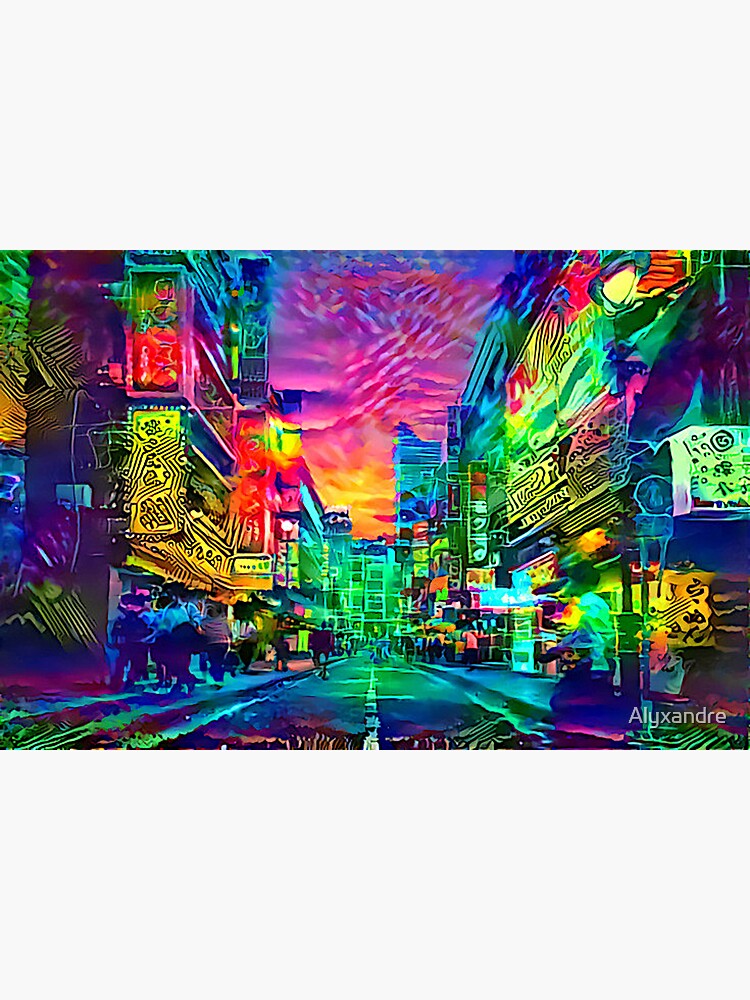 "VaporCity CyberScape" Sticker for Sale by Alyxandre | Redbubble