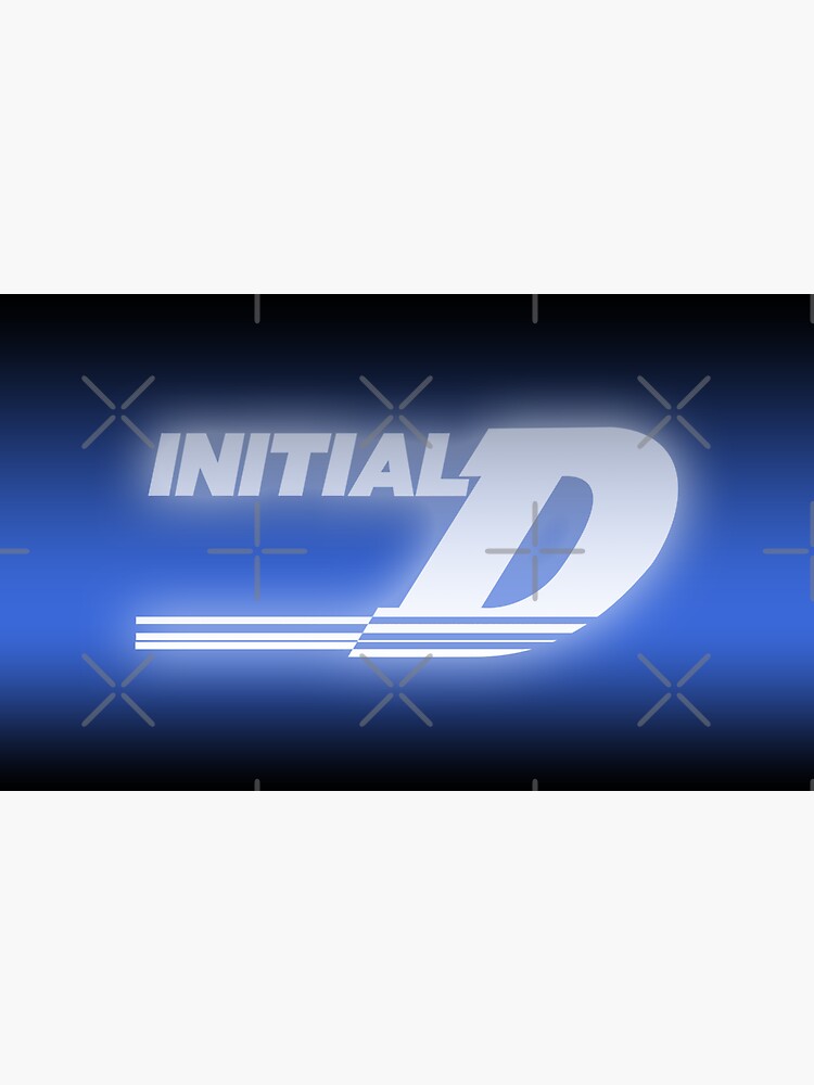 "Initial D - Commercial Break Logo (Blue)" Sticker for Sale by ...