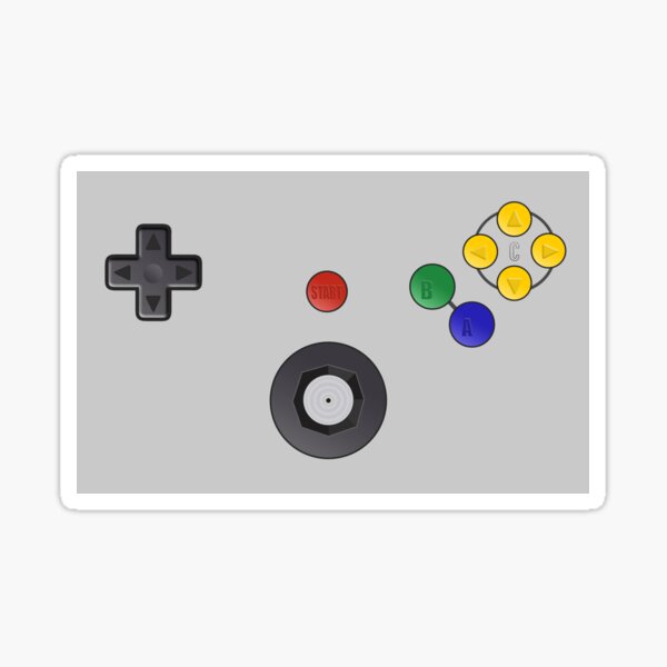 "N64 Controller" Sticker by audreyyun | Redbubble