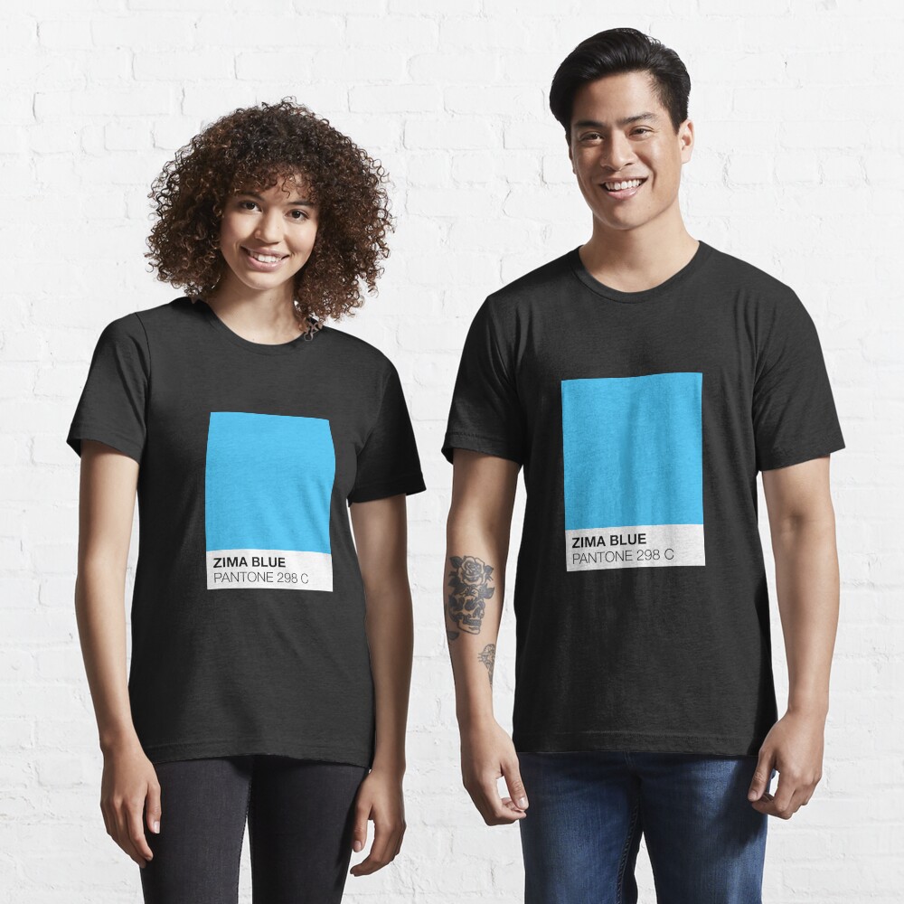 "Pantone — Zima Blue" T-shirt for Sale by MicroGalaxies | Redbubble ...