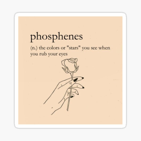 "Phosphenes definition " Sticker by distul | Redbubble